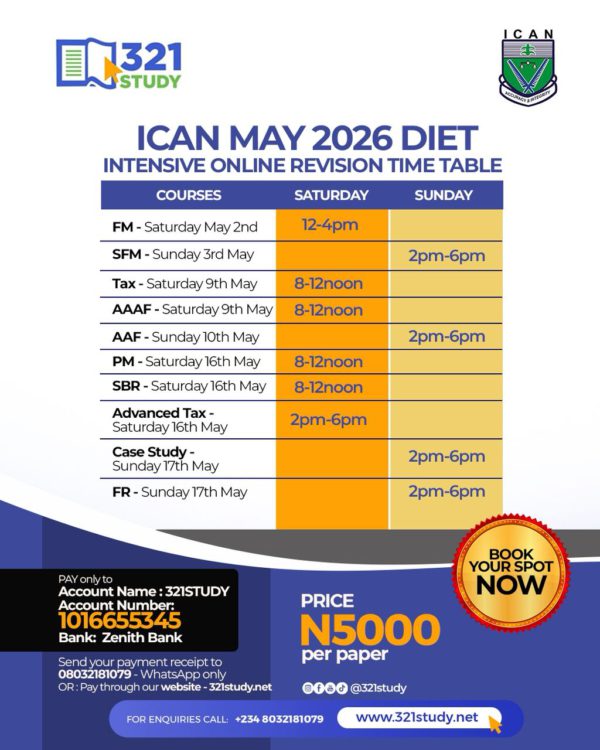 321 Study – ICAN online study